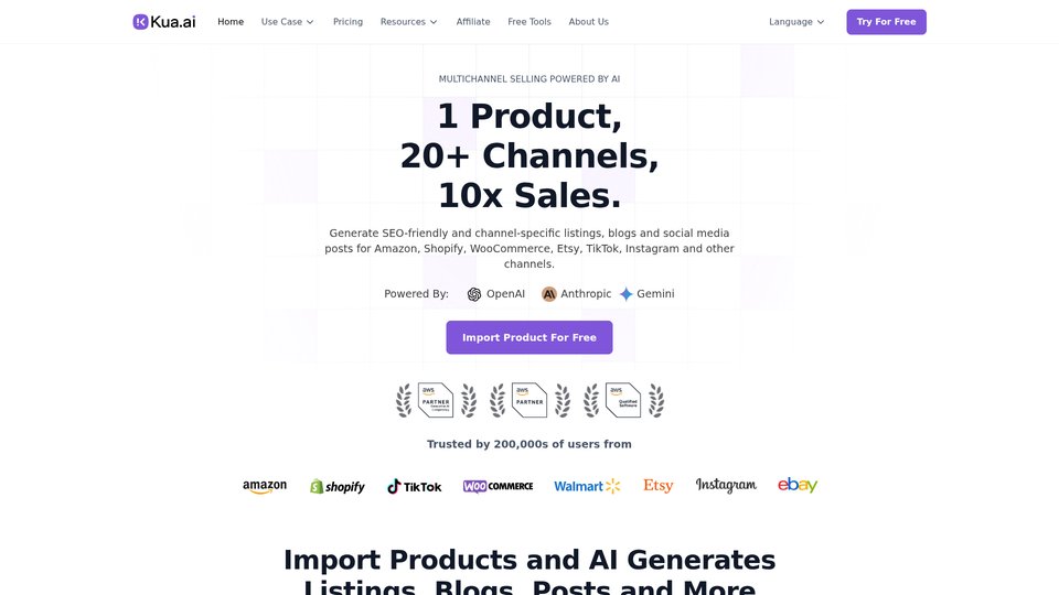 Kua.ai: AI for Sellers to Boost Multichannel Selling & Rank Higher