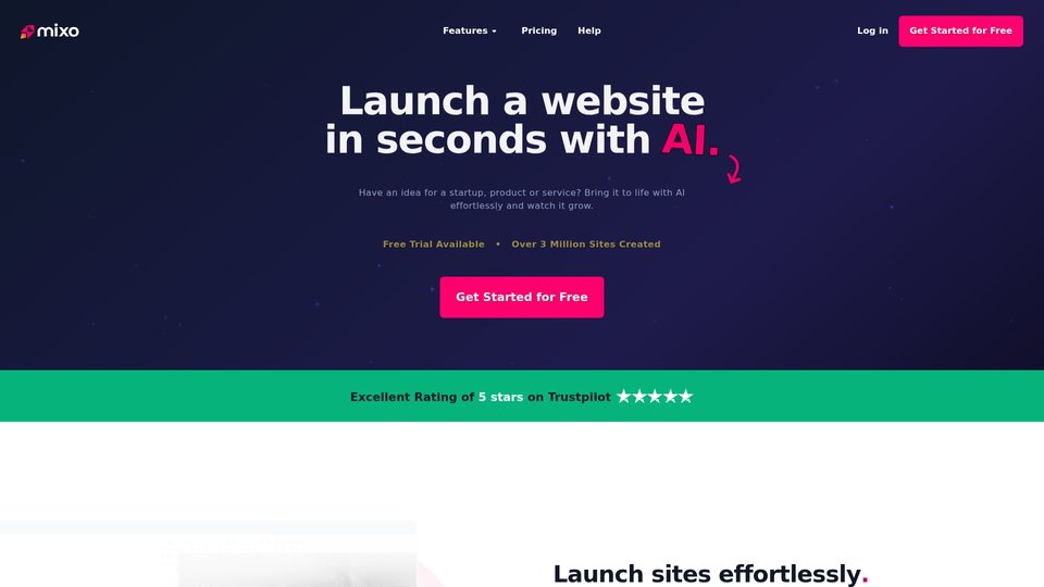 AI Website Builder to Launch Your Business in Seconds - Mixo