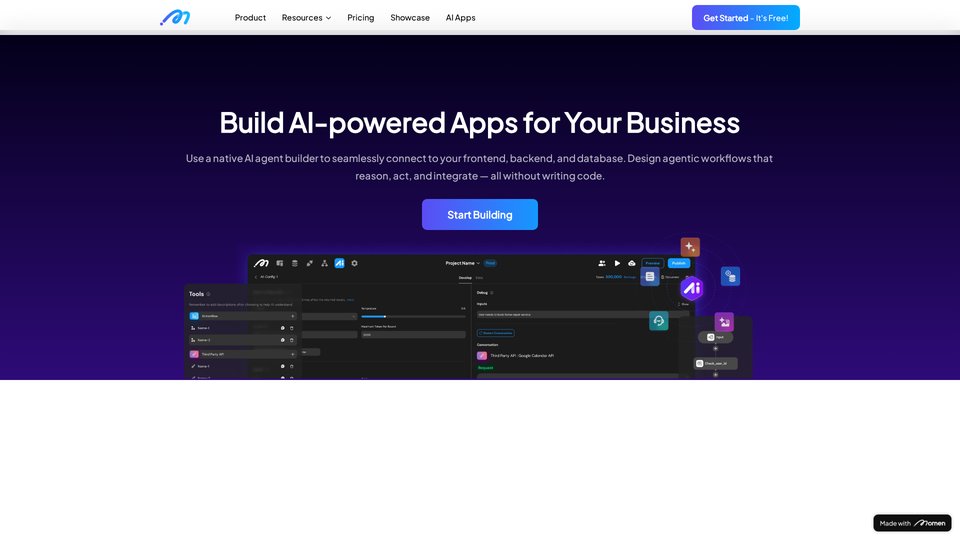 Build AI-Powered Apps and Agents with Momen No-Code Framework