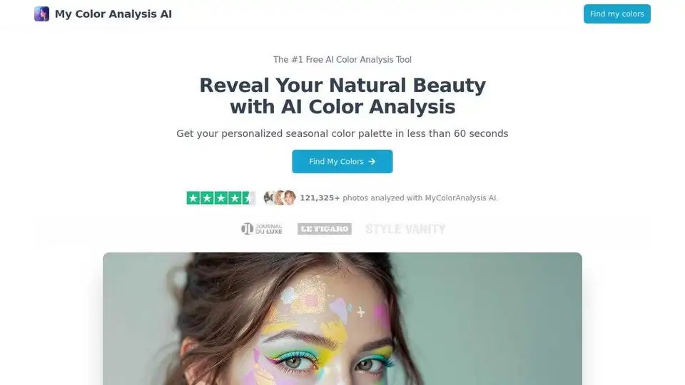 My Color Analysis AI: Find Your Perfect Colors with AI