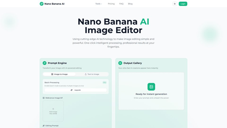 Nano Banana AI Image Editor: Free AI Photo Editing Tool