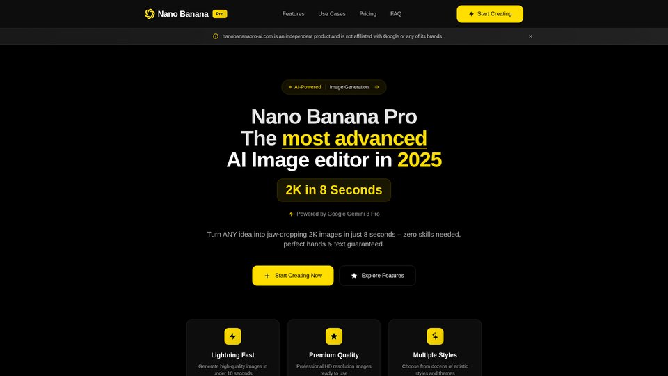 Nano Banana Pro AI - Best Ultra-Realistic AI Image Generator