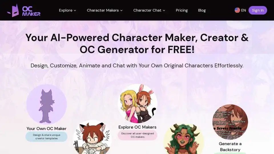 OC Maker: Generador de personajes con IA, creador y herramienta de ...