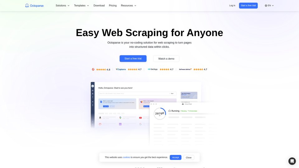 Octoparse: Easy Web Scraping Tool & Free Web Crawlers