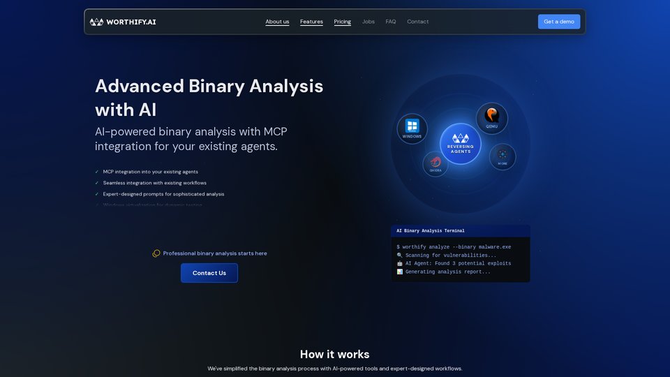 Worthify.ai: AI-Powered Binary Analysis for Enhanced Cybersecurity