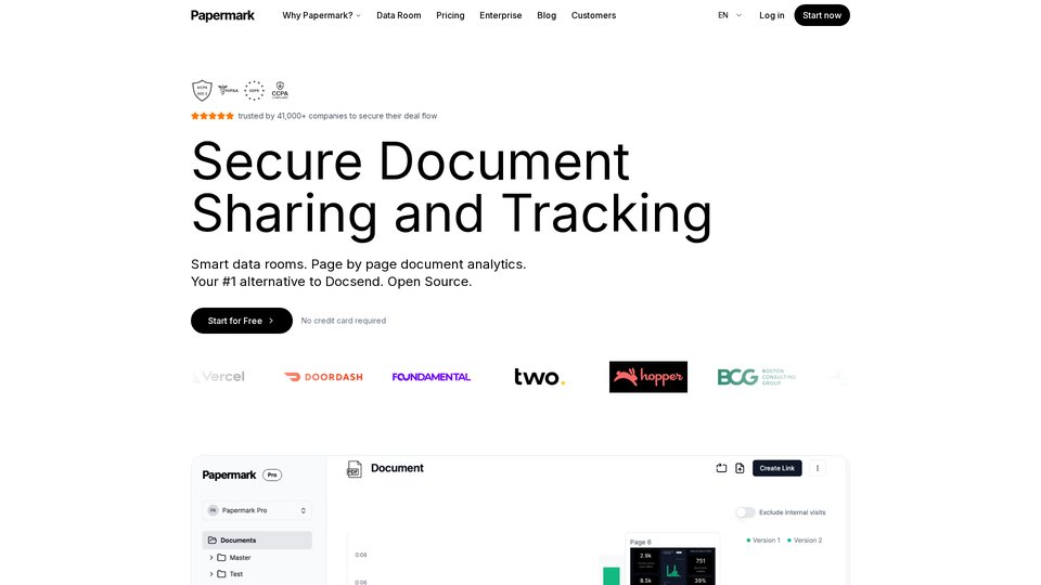 Secure document sharing and tracking by #1 DocSend Alternative