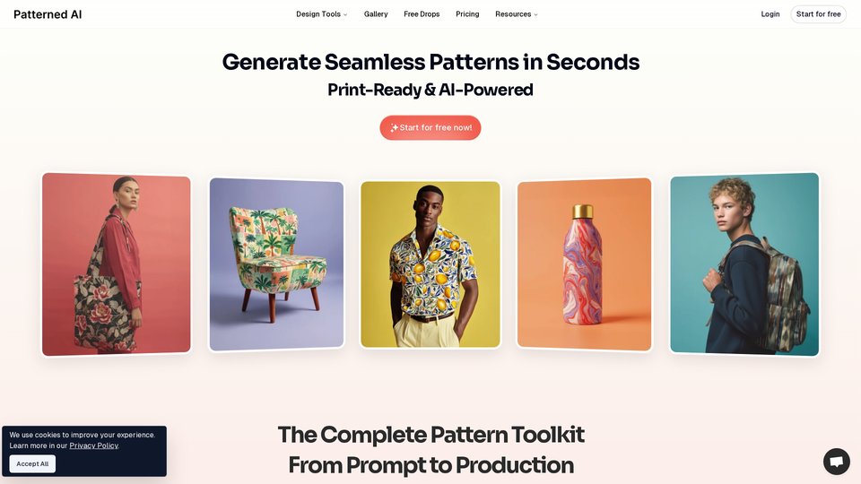 AI Pattern Generator & Seamless Pattern Maker | PatternedAI®