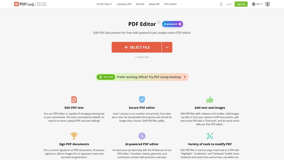 Edit PDF Online for Free with AI-Powered PDF Editor