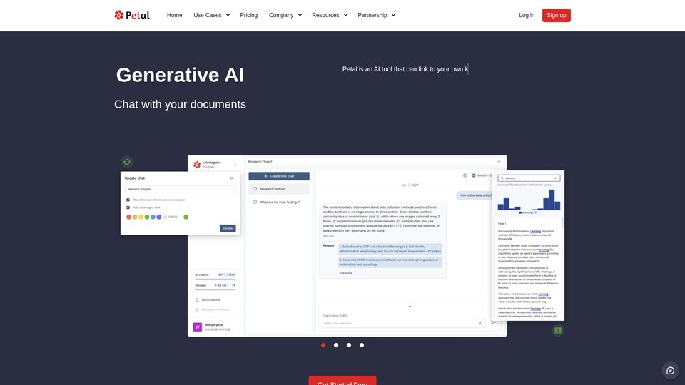 Petal: AI-Powered Document Analysis and Chat Platform for Researchers