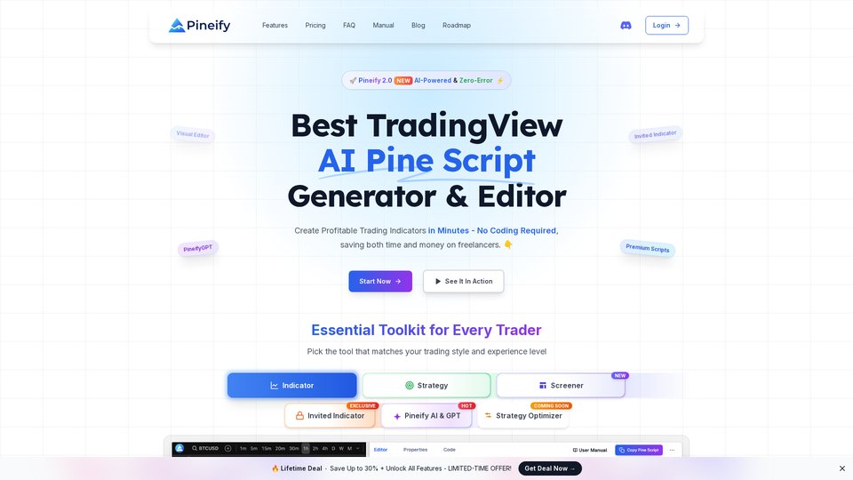 Best AI Pine Script Generator and Pine Editor for TradingView