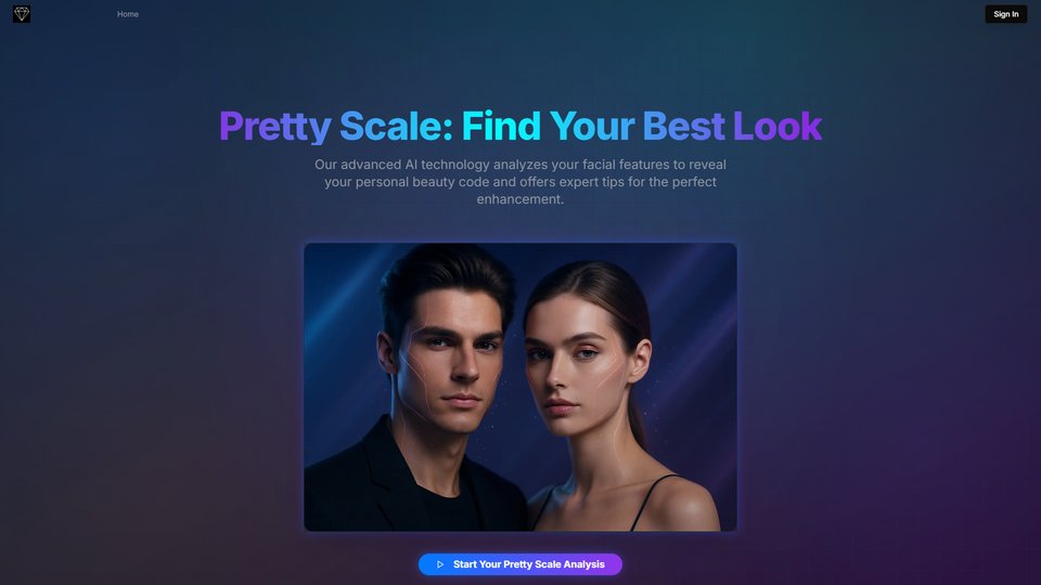 Pretty Scale：用于美容增强的AI面部分析