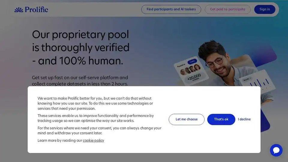 Prolific: Dados de alta qualidade para IA e pesquisa