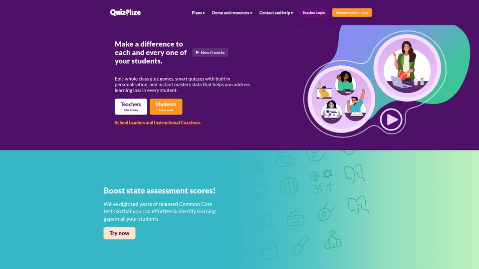 Quizalize - Diferencia y rastrea el dominio fácilmente