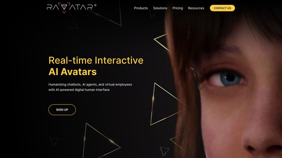 RAVATAR : Avatars IA 3D interactifs en temps réel et humains numériques