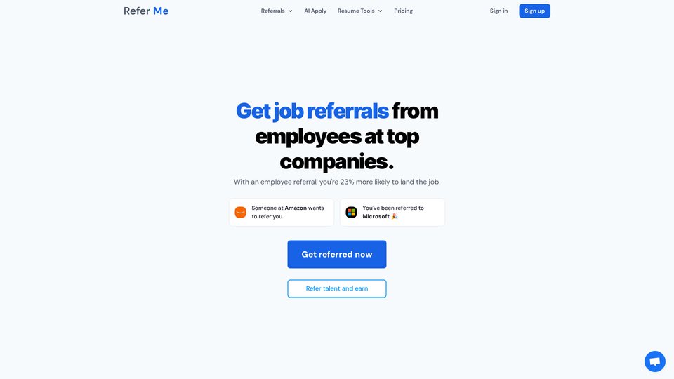 Recomendaciones de trabajo simplificadas | Refer.me
