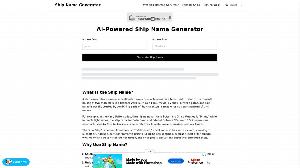 Ship Name Generator - Free AI Ship Name Generator