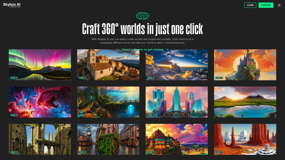 Skybox AI: One-Click 360° Image Generator
