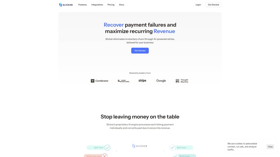 Slicker: AI-Powered Payment Recovery for Subscriptions
