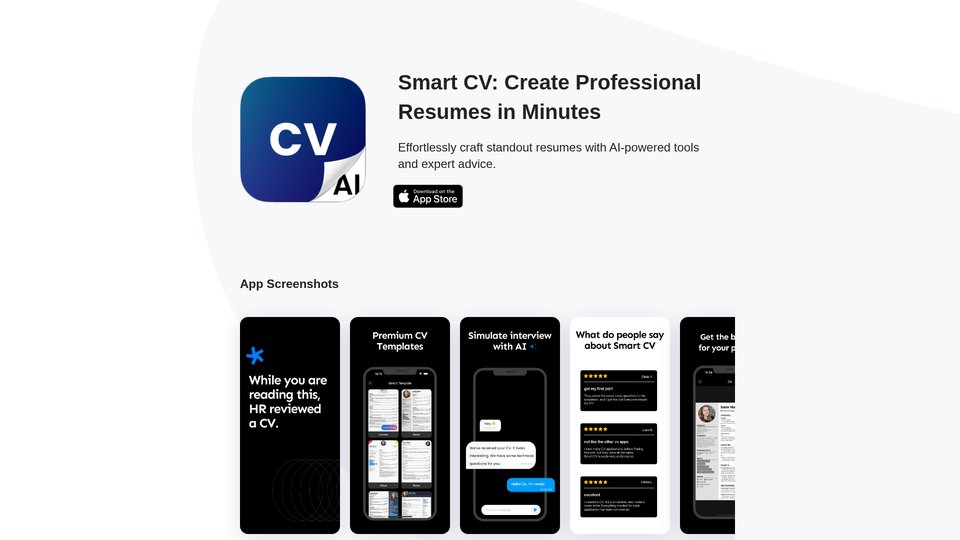 Smart CV: Create Professional Resumes in Minutes