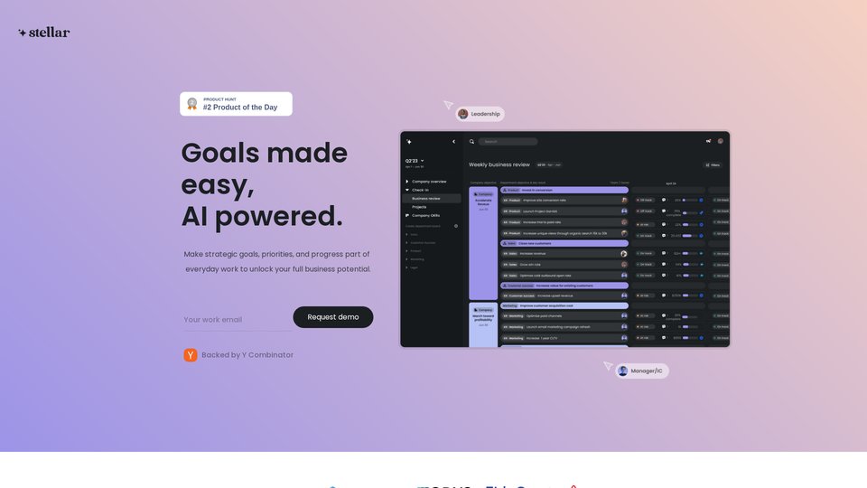Stellar Ai Powered Goal Management For Business Success