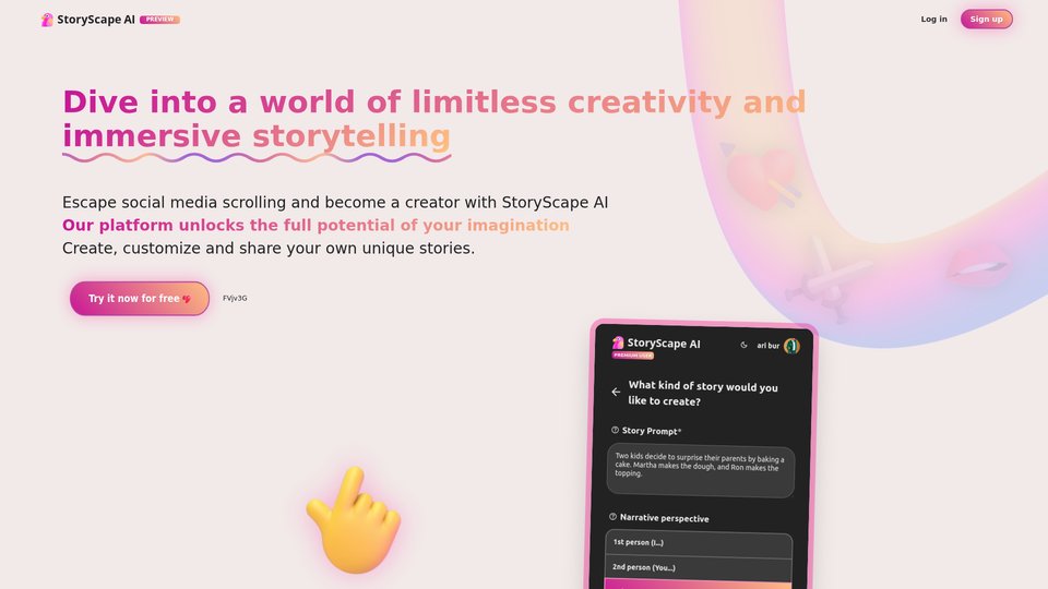 StoryScape AI: Create Immersive Stories with AI
