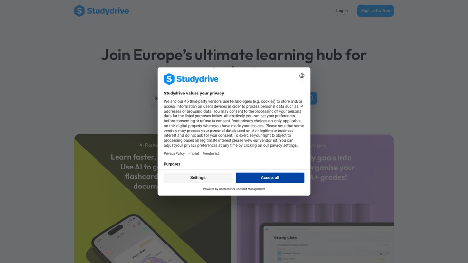 Studydrive - Notes et résumés d'études universitaires gratuits