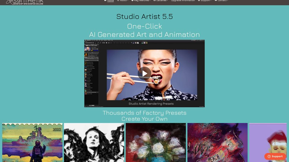 Studio Artist 5.5：AIアートとアニメーション生成ソフトウェア