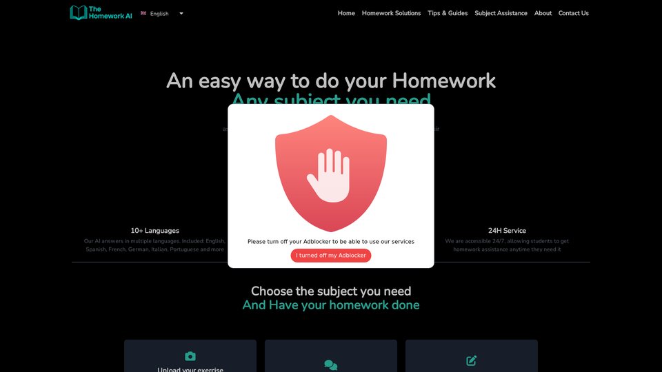 The Homework AI: Unlimited AI Homework Helper - Free No Sign Up