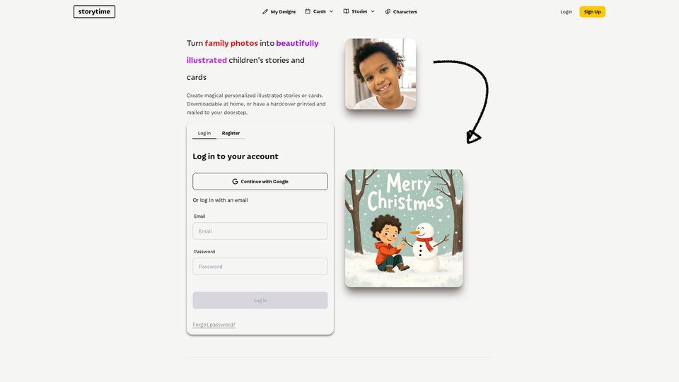 Storytime: Create AI-Illustrated Children's Picture Books Online
