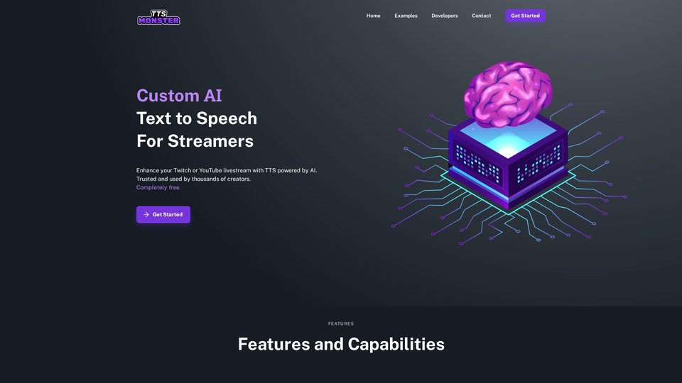 TTS.Monster: AI Text to Speech for Streamers