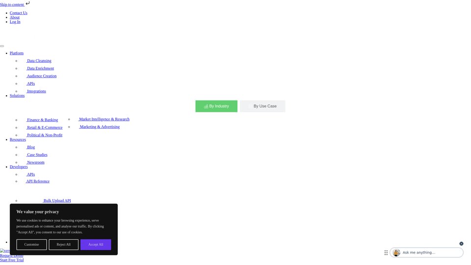 Versium REACH: Data Enrichment & Audience Creation Platform