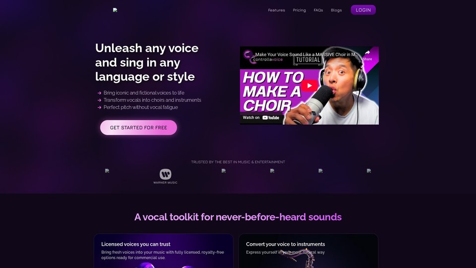 Controlla Voice: AI Singing Voice Generator